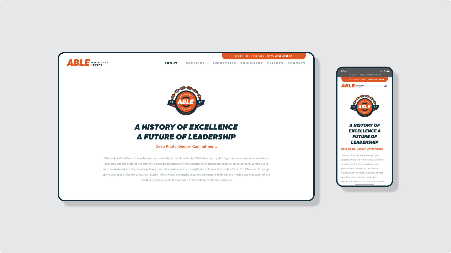 Able Machinery Movers | White Unicorn Agency